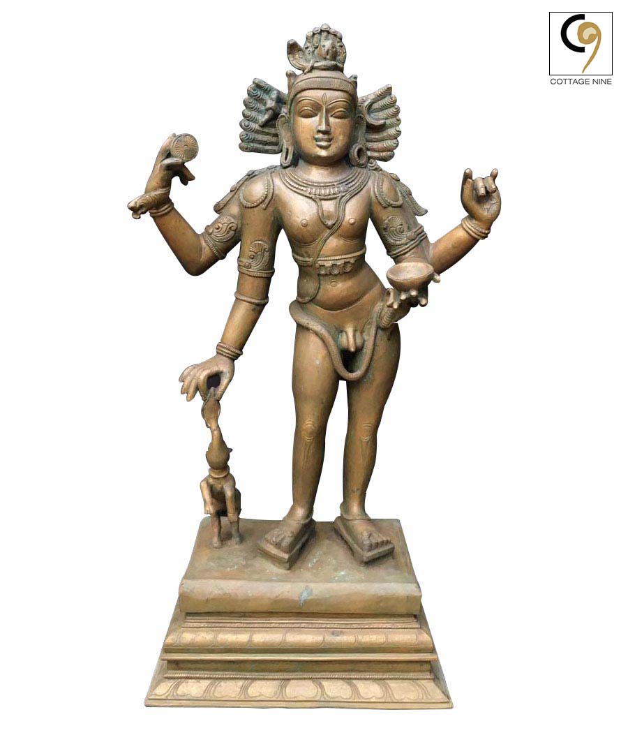 Buy Bhikshatanamurti Shiva Bronze Statue | Chola Sculpture