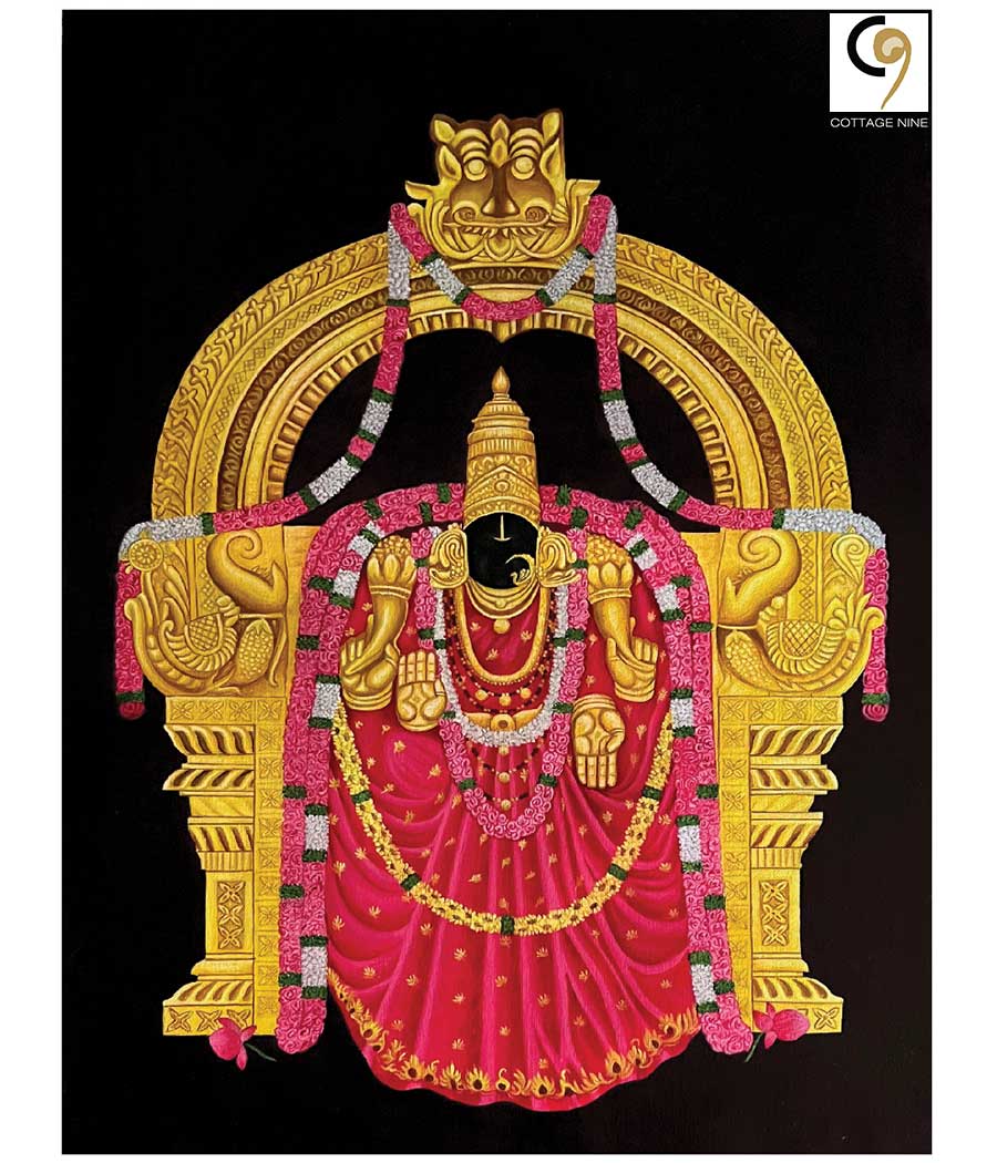 Buy Lithograph Style Vintage Print of Padmavati Devi | Cottage9