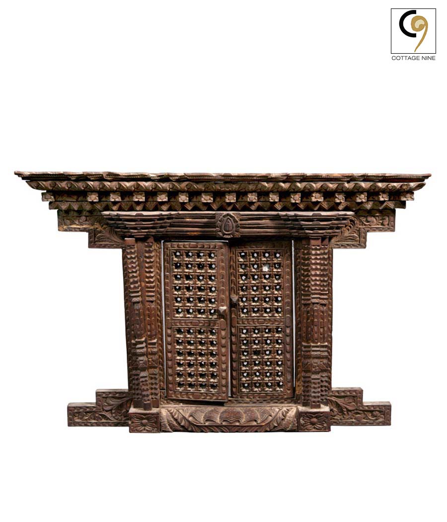 Buy Wonderfully Handcrafted Wooden Temple Gate Online| Cottage9