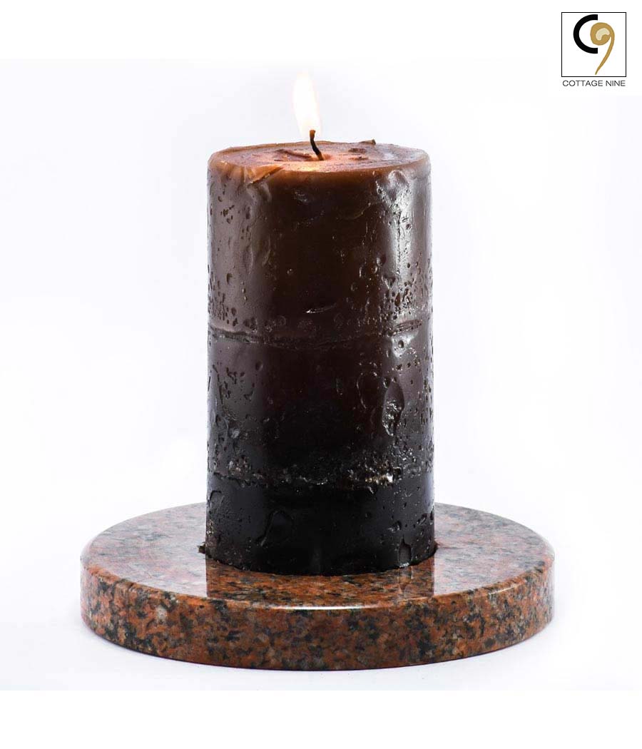 Red Granite Bar Candle Stand - Elevate Your Space with Style!