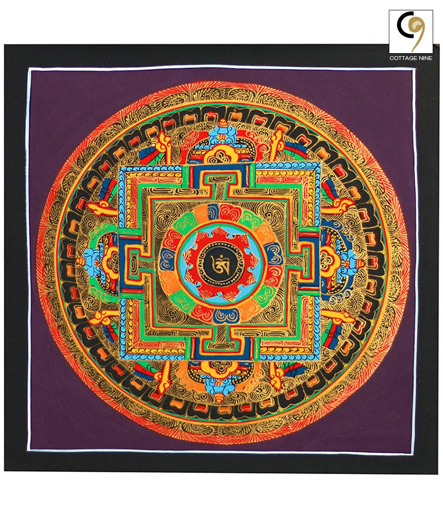 Buddhist Kalachakra Mandala Painting For Sale | Cottage9