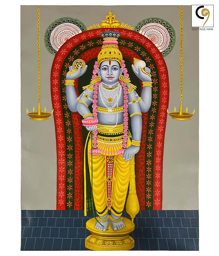Shop for a Stunning Oleograph of Original Painting of Guruvayurappan