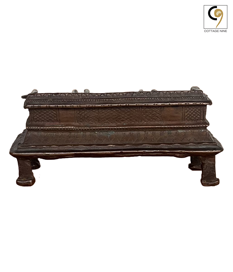 Buy Vintage Bronze Triad Idol Pedestal Online | Cottage9