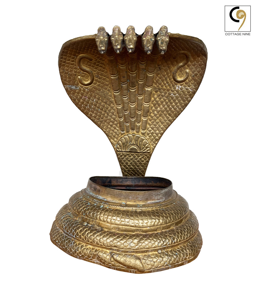 Shop Brass Shesha Naga Idol Base Online | Cottage9