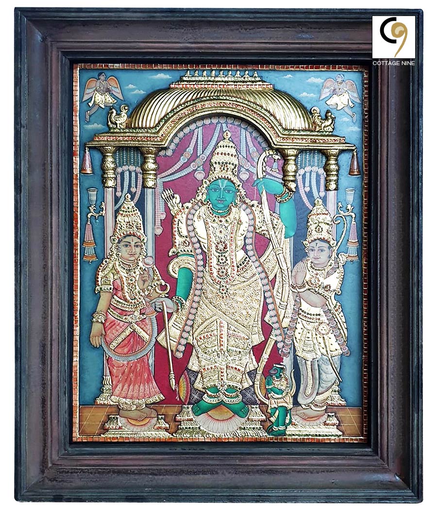 Buy Kodanda Rama Swami South Indian Tanjore Painting | Cottage9